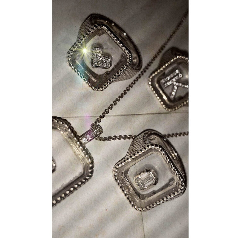 RING HANDCUFF DIAMONDS RED ENAMEL - Rainbow K