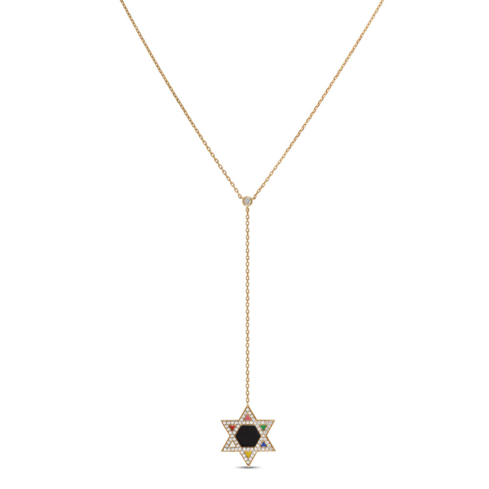 NECKLACE WATERFALL - Rainbow K